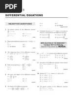 Class 12 Maths Differential Equations PYQS of Last 10 Yrs | PDF | Equations | Mathematics