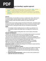 Andrade's Doodling Study Findings | PDF | Attention | Experiment