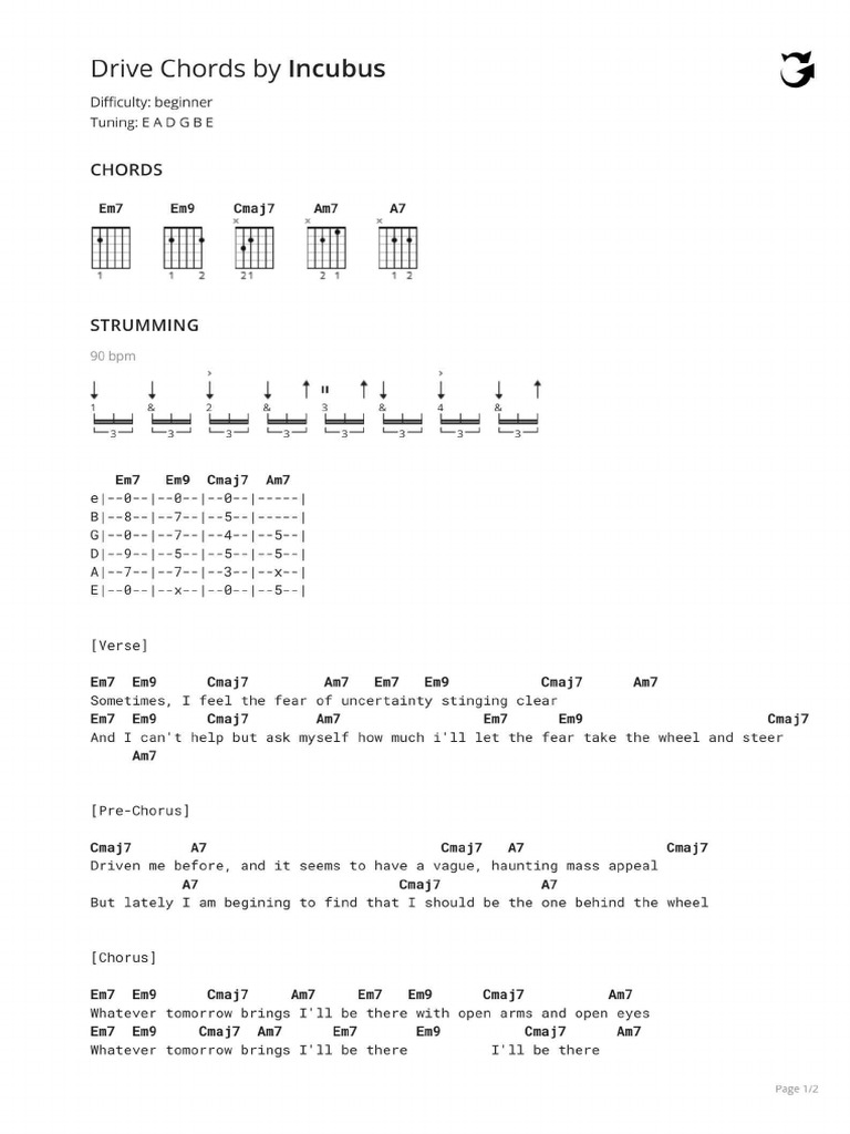 Drive Chords | PDF