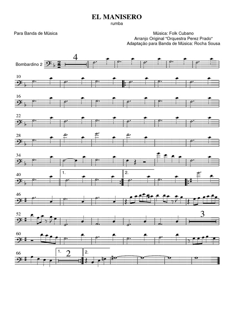 Bombardino 2 : Arrangements pour Banda | PDF