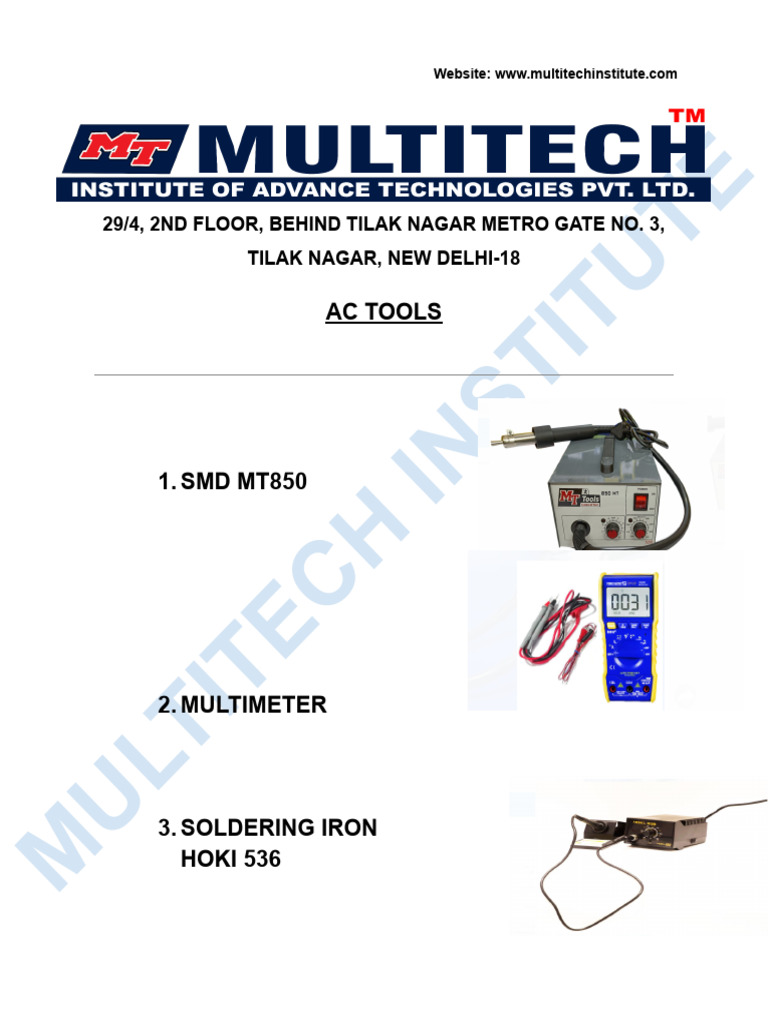 Multitech File AC Tools | PDF