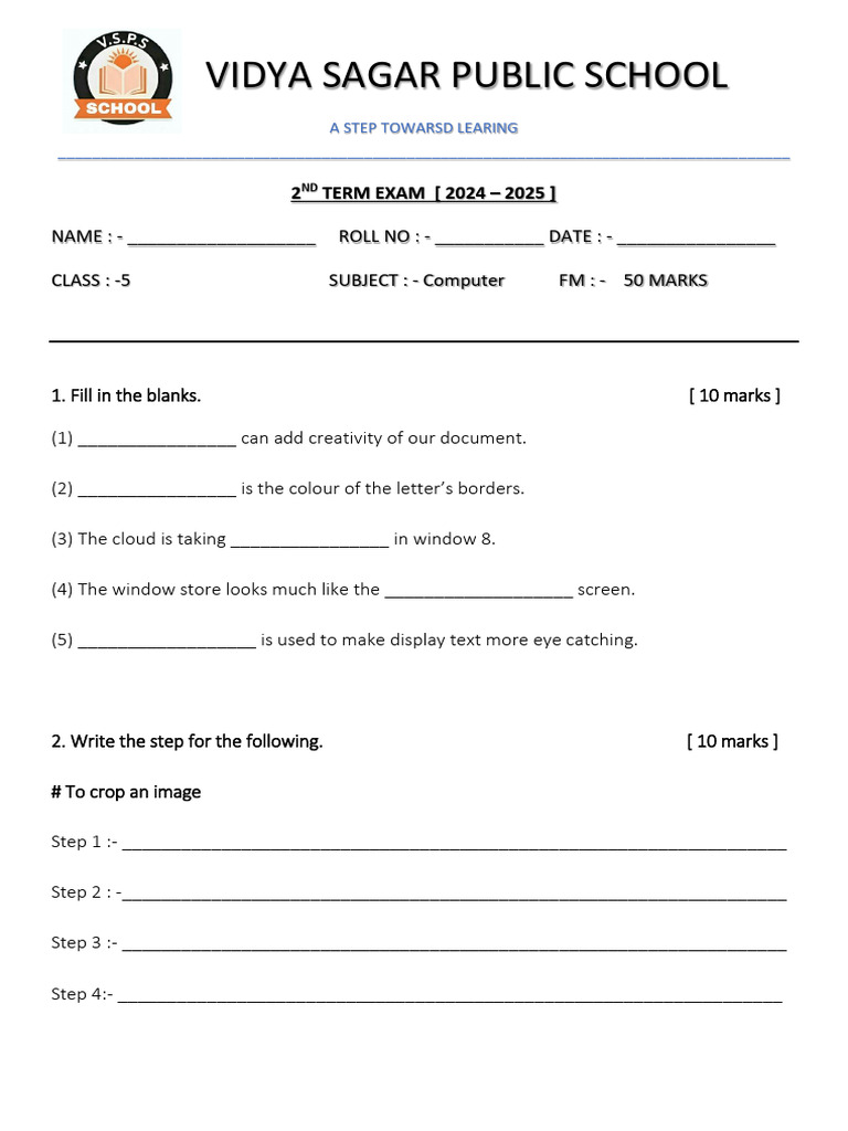 Class 5 Computer - 070024 | PDF | Computing | Microsoft Windows
