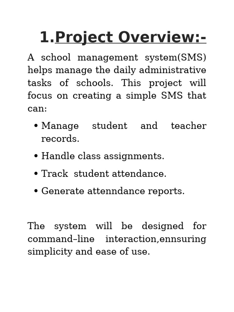 Computer Project On School Management | PDF