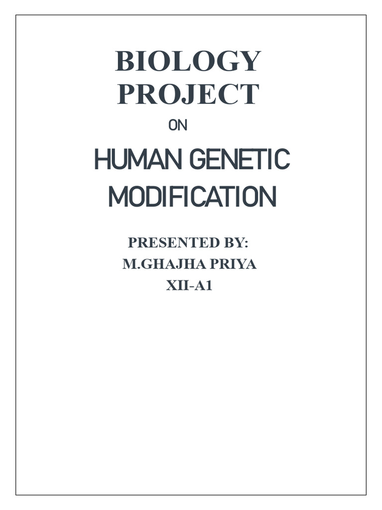 bio proj | PDF | Gene Therapy | Crispr
