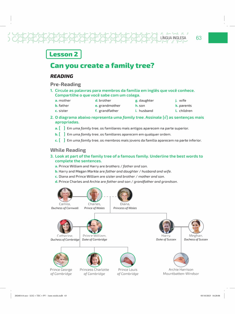 Lesson 2 - Vocabulary Family Members | PDF