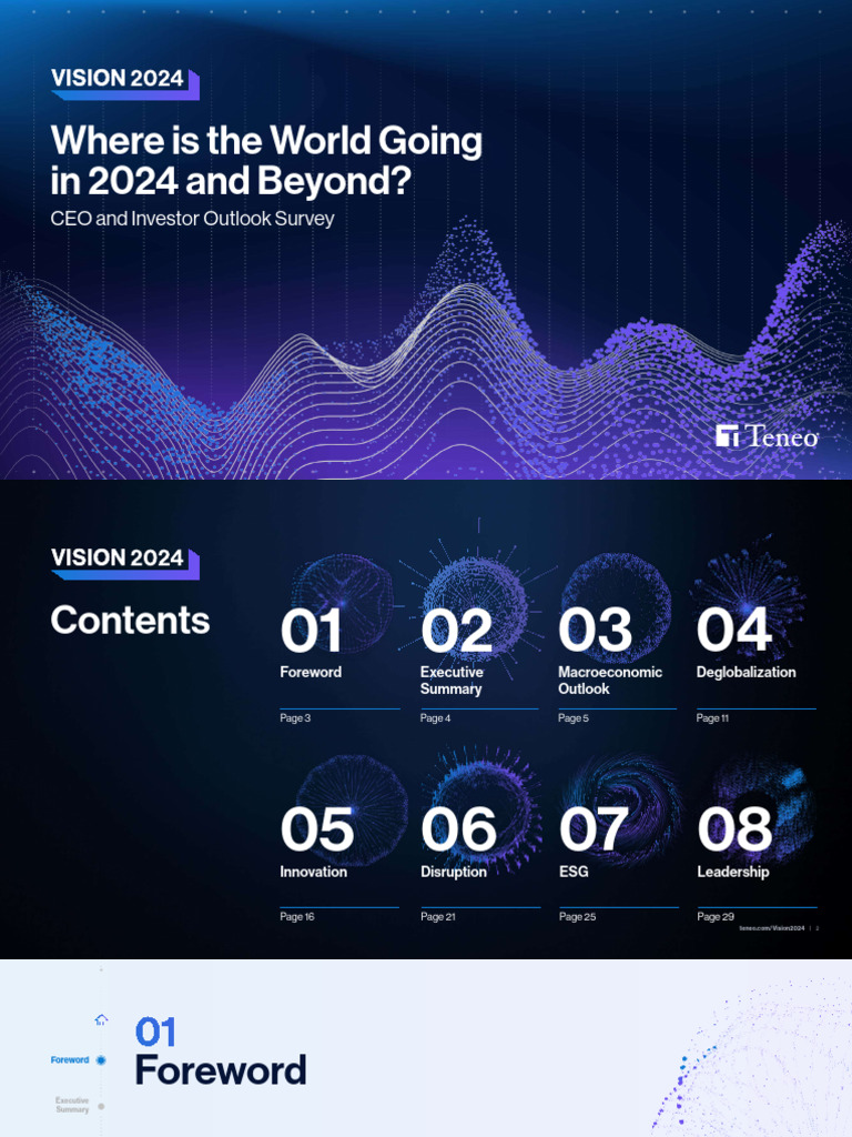 Teneo Vision 2024 CEO and Investor Outlook Survey | PDF | Cryptocurrency | Mergers And Acquisitions