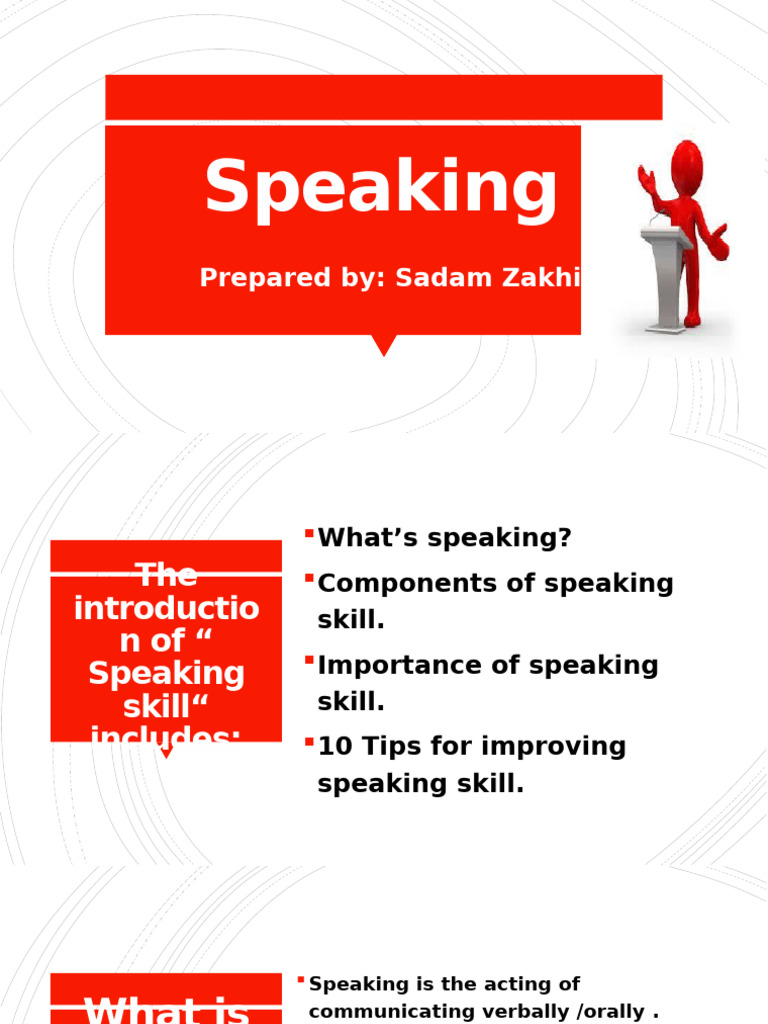 Speacial Speaking Class | PDF | Speech | Communication