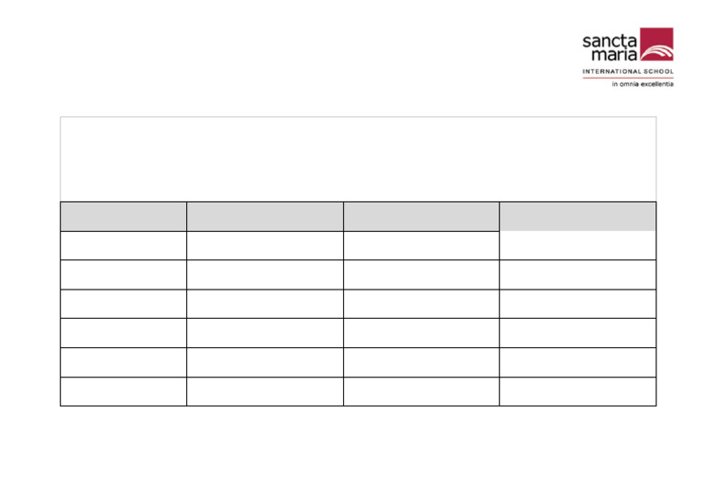 End of Term 3 Exams - Time Table - Grades 6-8 | PDF