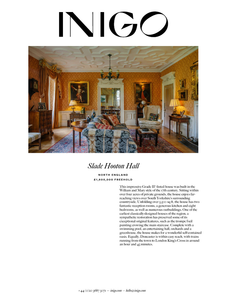 slade-hooton-hall | PDF | Window | Architectural Design