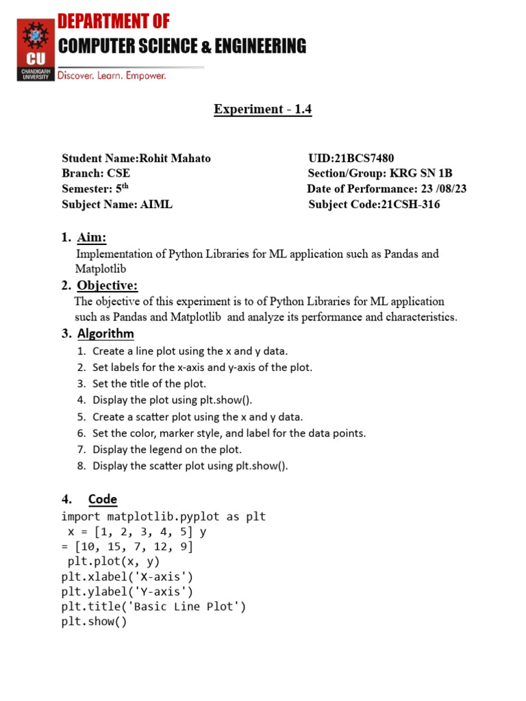 AIML Worksheet 4 | PDF