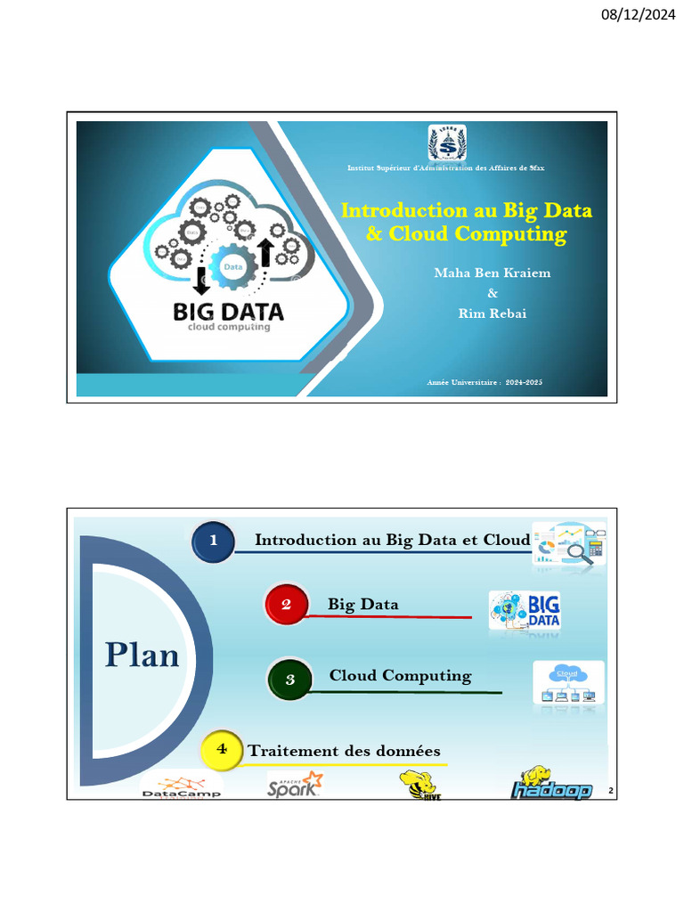 Big Data et Cloud Computing : Concepts clés | PDF | Cloud computing ...