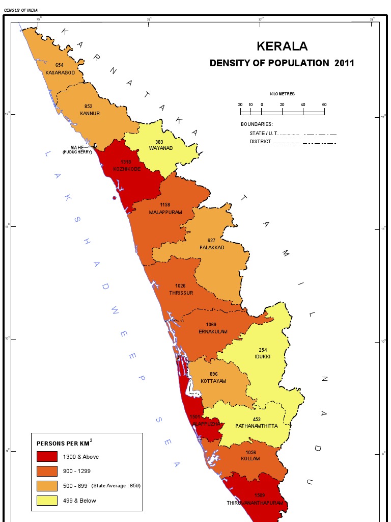 Kerala Population Density | PDF | Business | Travel
