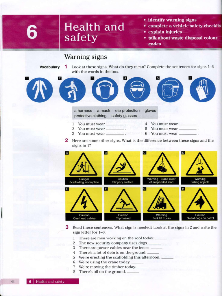 Unit 6 Health and Safety | PDF | Linguistics