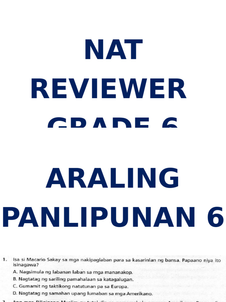 NAT6-ARALING-PANLIPUNAN-REVIEWER | PDF