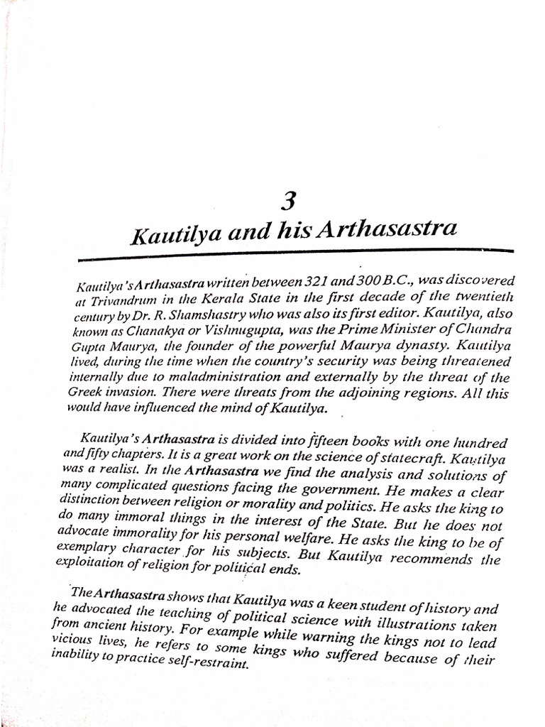 Ch-3 Appadorai - Kautilya | PDF