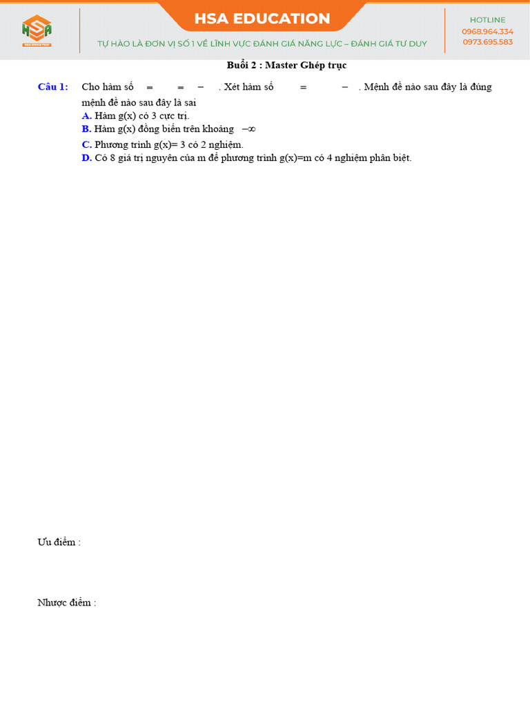 Bu I 2 Master Ghép TR C Hsa | PDF