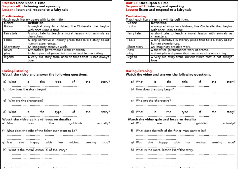 ONCE UPON A TIME 2 sequence one | PDF | Fairy Tales