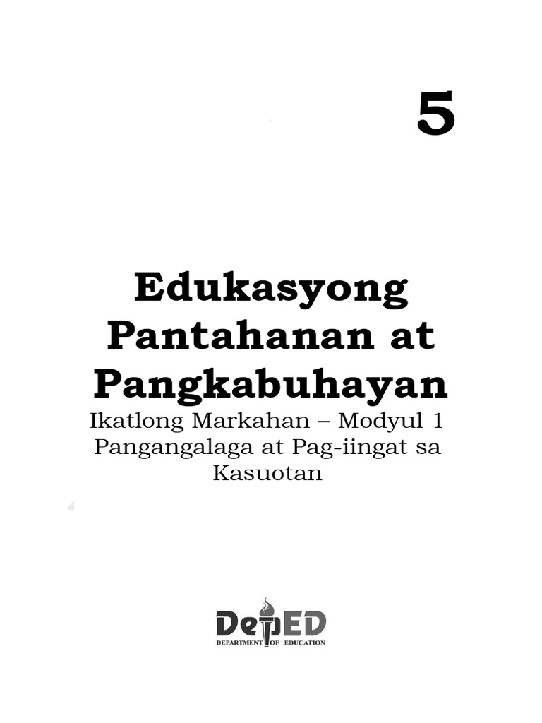 Epp-he 5 q3 Mo 1 Passed | PDF