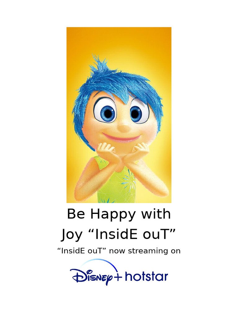 Be Happy with Joy Inside Out | PDF