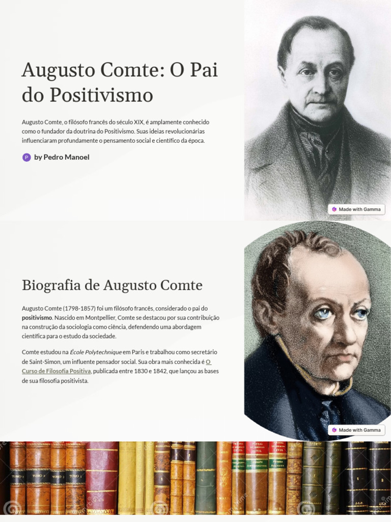 Augusto-Comte-O-Pai-do-Positivismo | PDF | Positivismo | Science