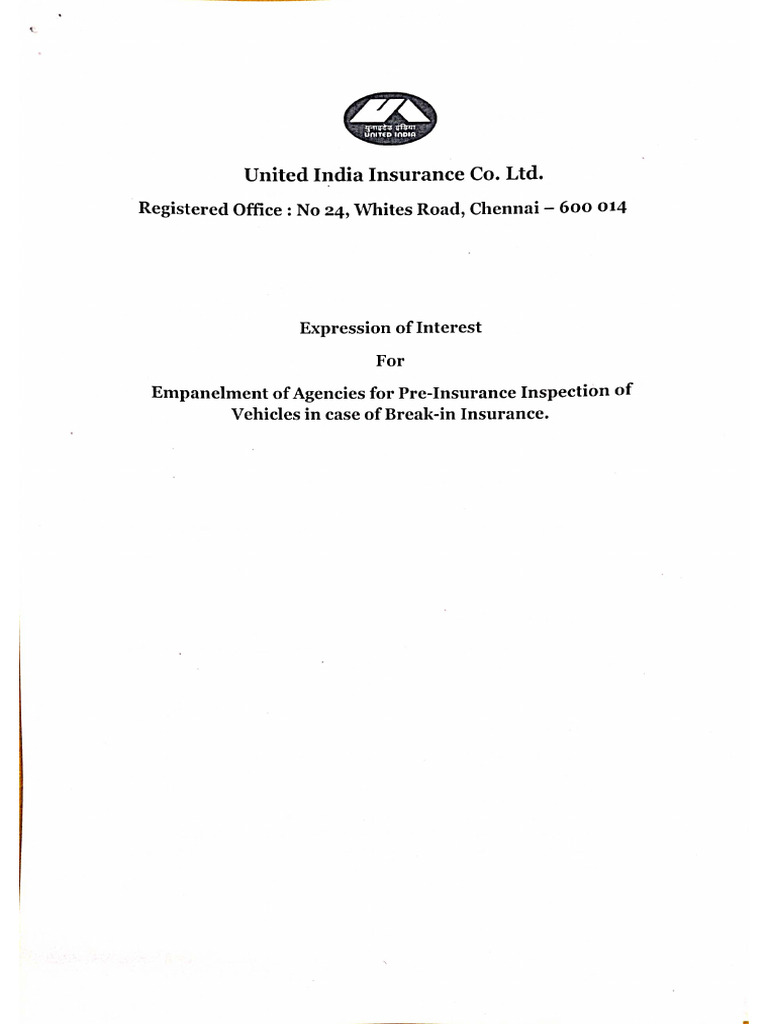 EOI_PreInspection_Agency | PDF