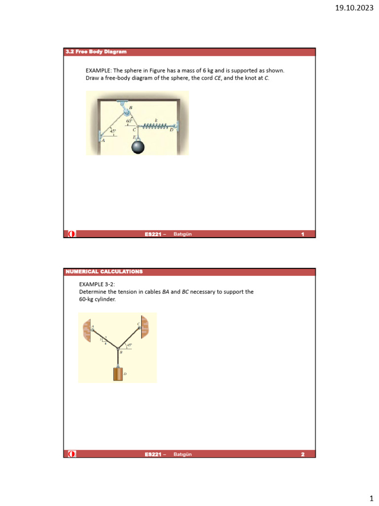 ES221 - LECTURE - 03 - EXAMPLES and HOMEWORKS | PDF