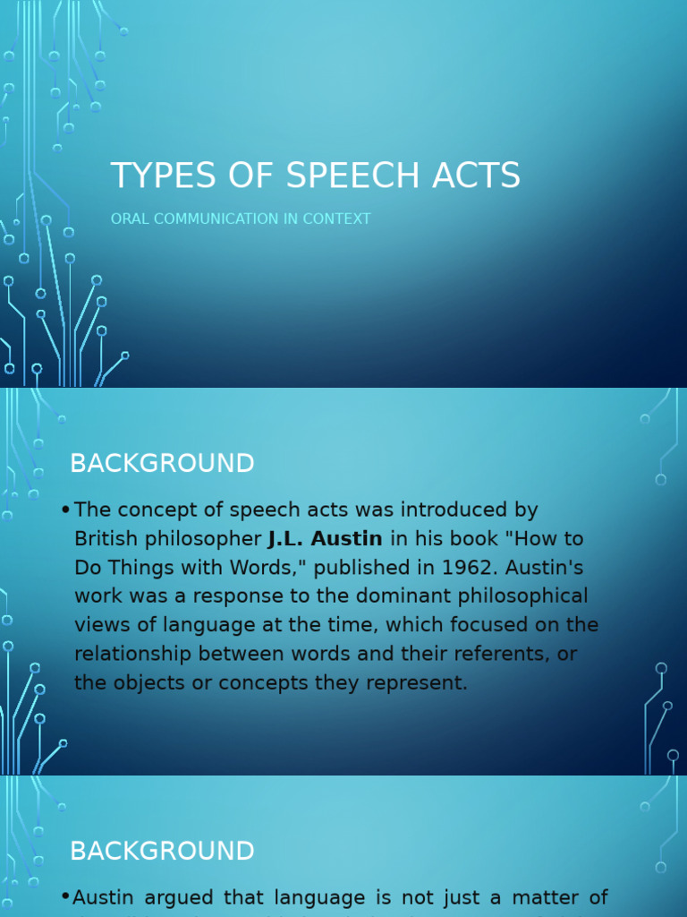 Types-Of-Speech-Acts-1 3 | PDF | Human Communication | Communication
