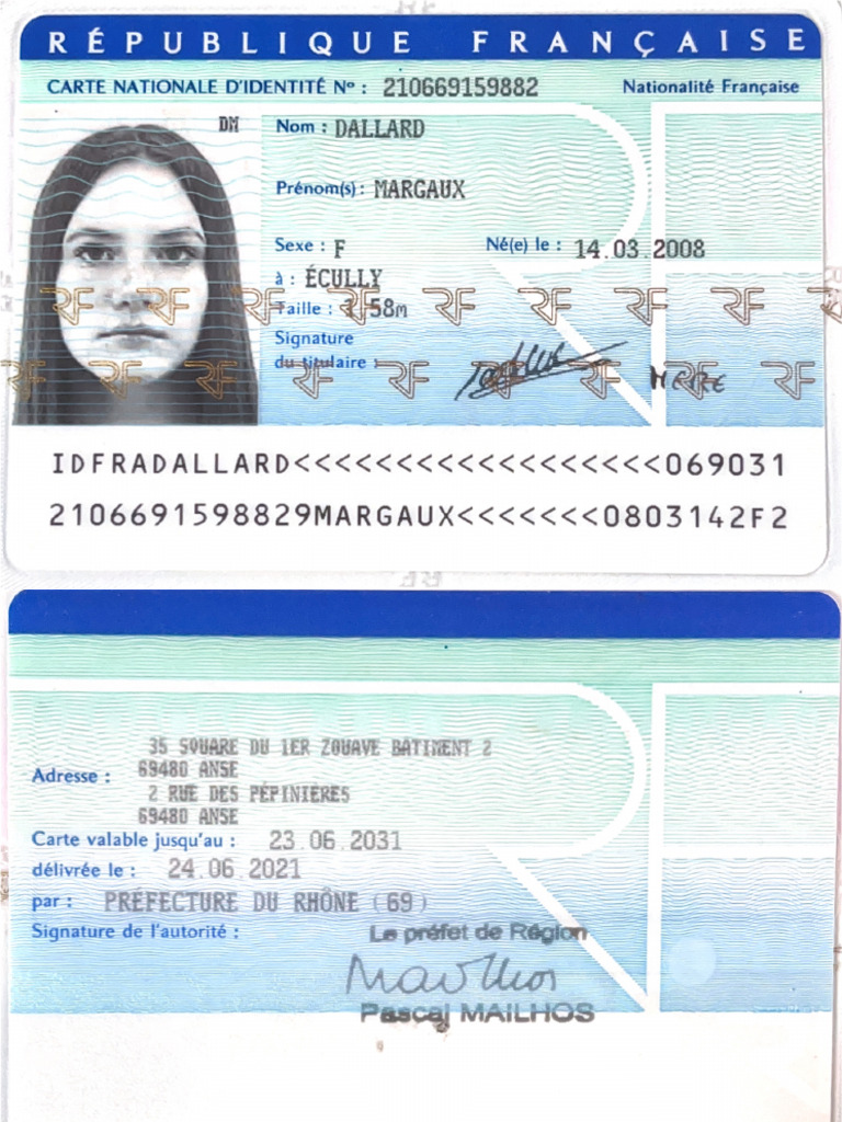 Carte D'identité | PDF