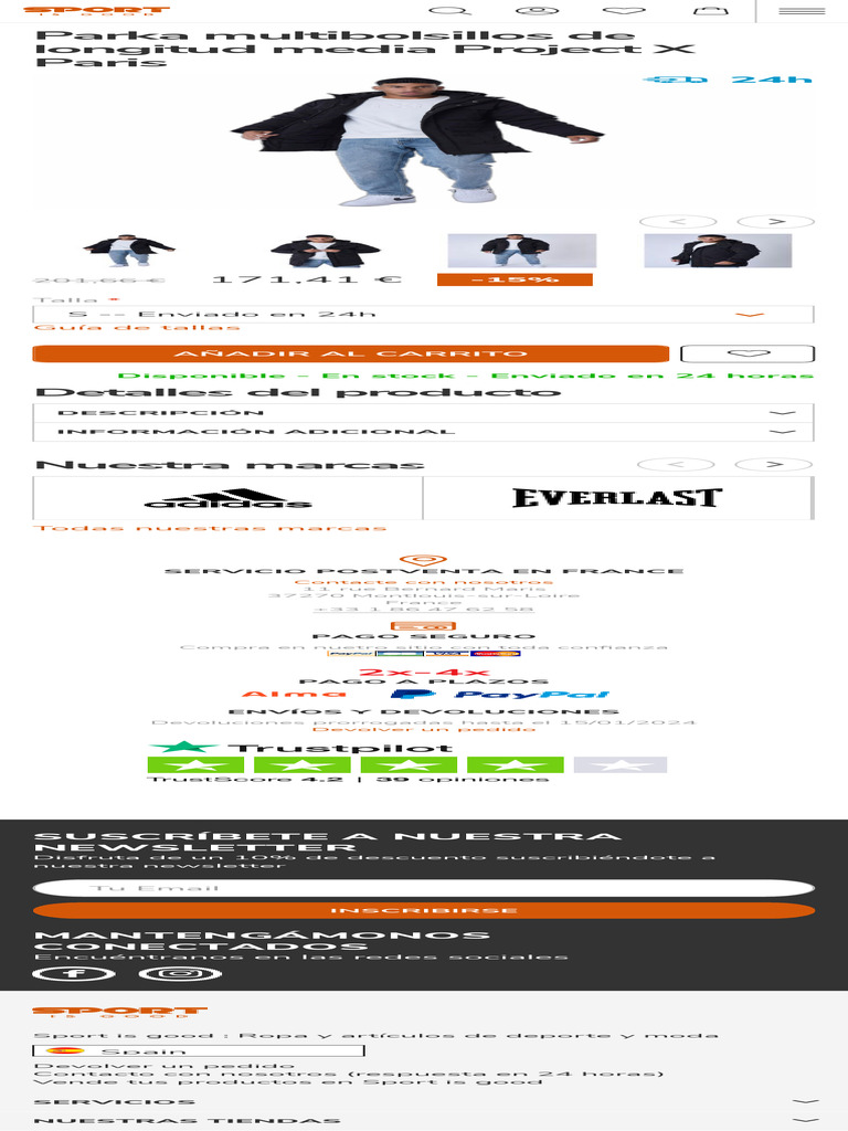 Parka Multibolsillos de Longitud Media Project X… | PDF