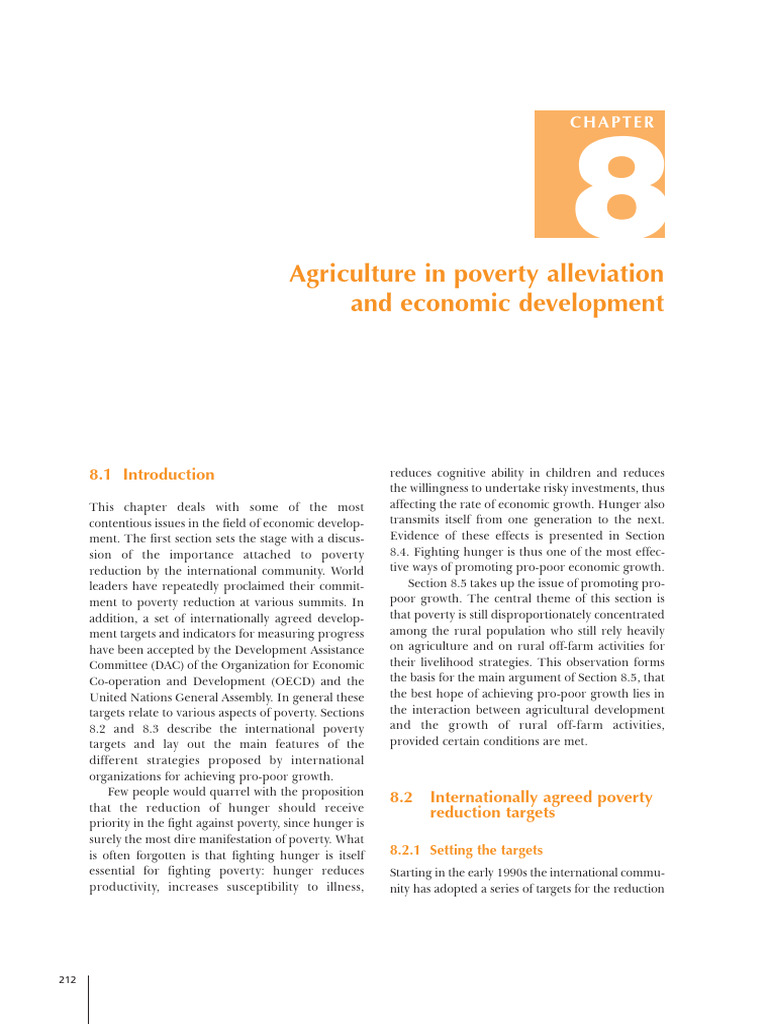 Agriculture Development | PDF | Millennium Development Goals | Poverty