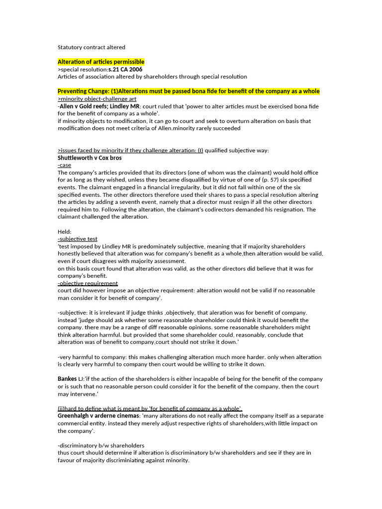 Statutory Contract Altered | PDF | Public Law | Political Law