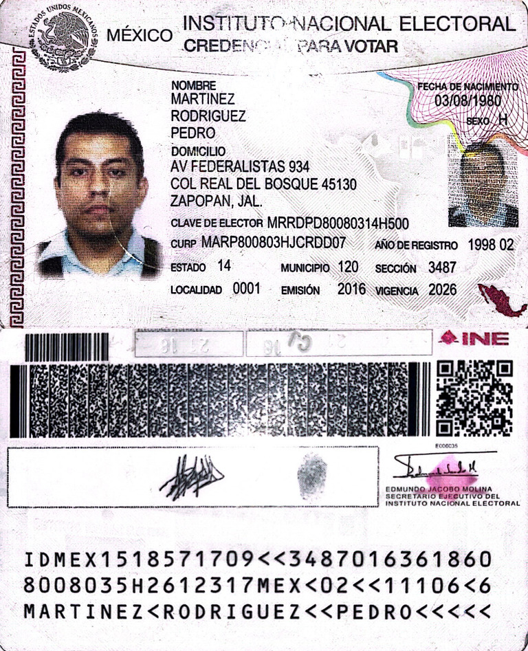 Credencial De Elector Pdf