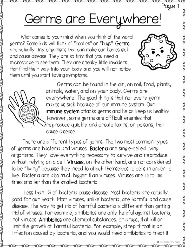 Germs Are Everywhere Freebie PDF | PDF | Pathogen | Bacteria