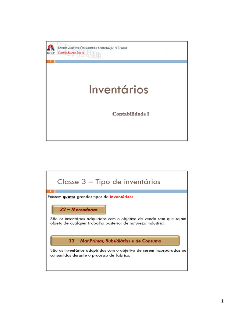 Tipos e Mensuração de Inventários | PDF | Despesa | Contabilidade ...