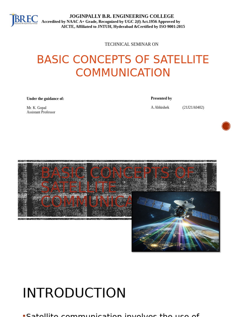 Basic Concepts of Satellite Communication | PDF | Satellite ...