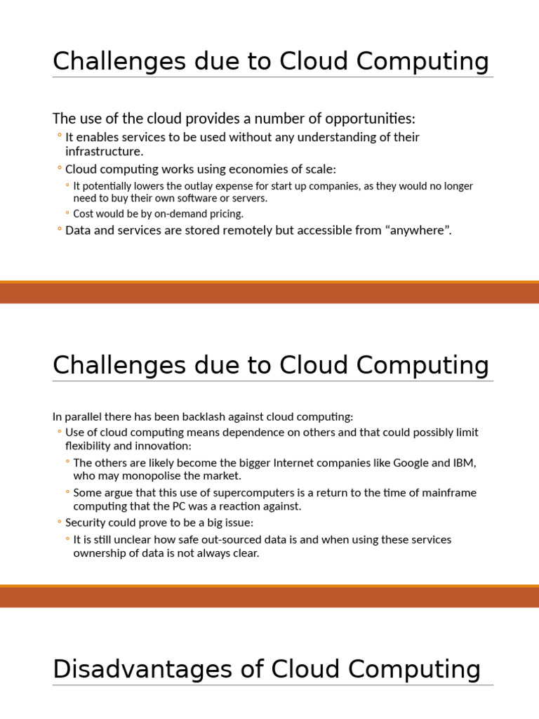 Cloud Computing Challenges and Disadvantages | PDF