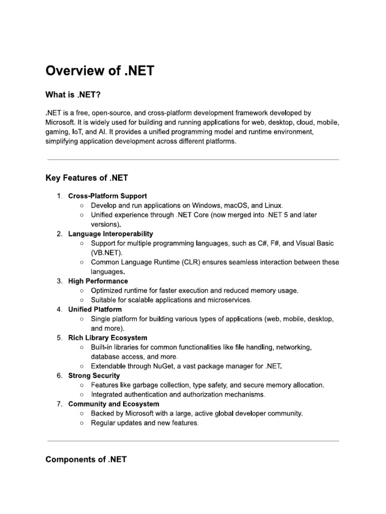 Dotnet | PDF
