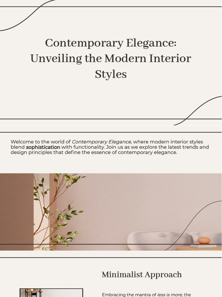 Modern Interior Design Styles Guide | PDF