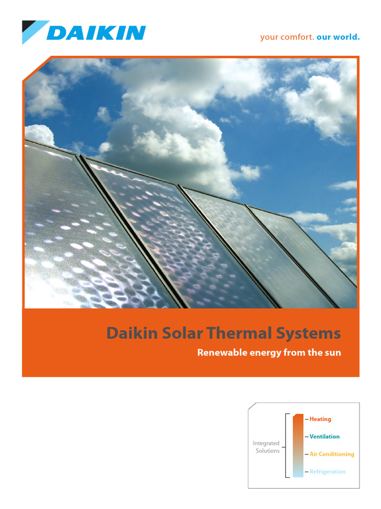 Daikin Solar Brochure_tcm511-229397 | PDF | Water Heating | Solar Energy