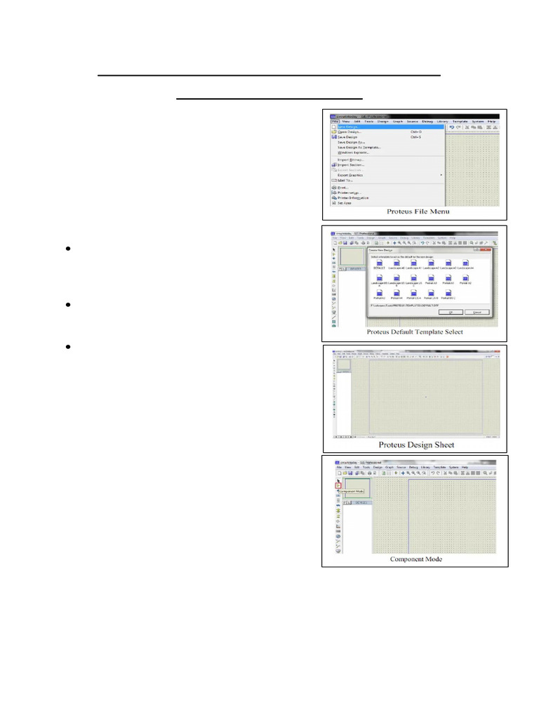 Unit IV- Introduction to Proteus.docx | PDF | Electricity | Electrical ...
