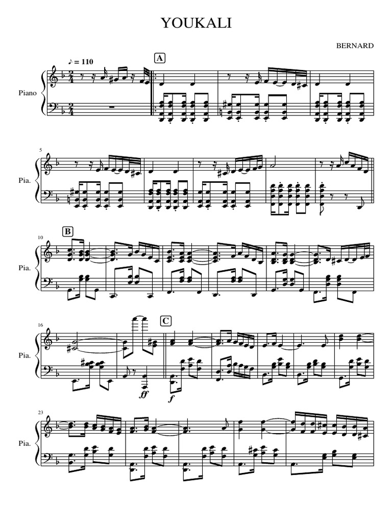 YOUKALI piano | PDF