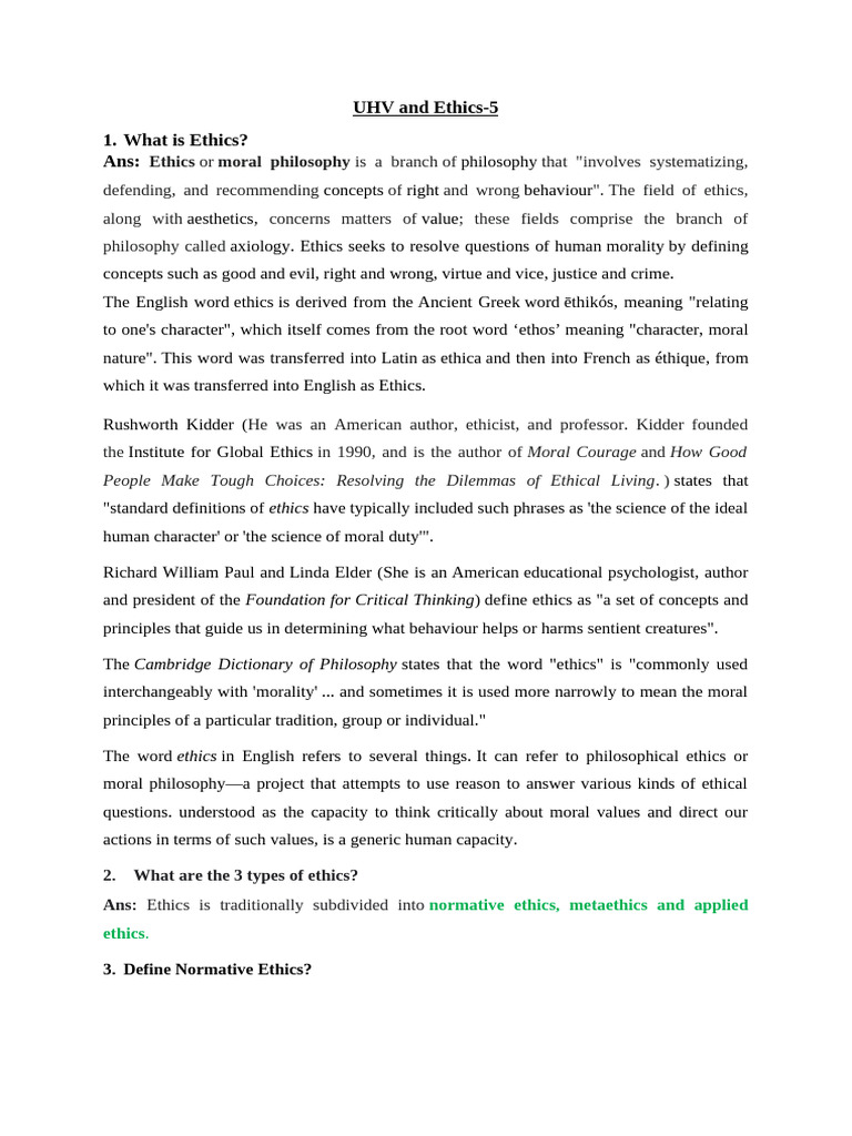 UHV-5 | PDF | Morality