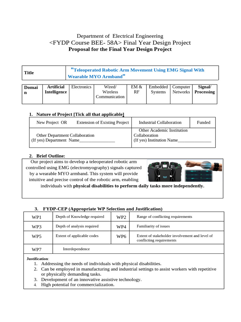 Teleoperated Robotic Arm Movement Using EMG Signal With Wearable MYO ...