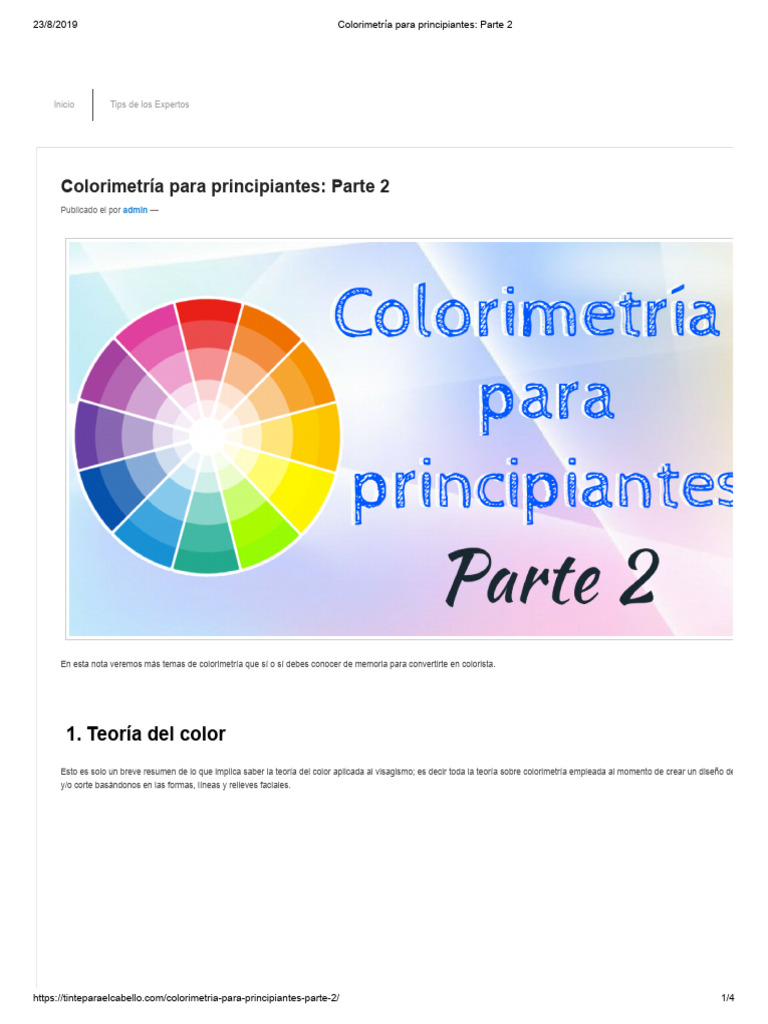 Colorimetria para Principiantes Parte | PDF | Color