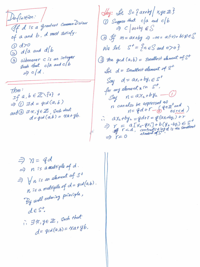 Proof of GCD (A, B) Ax+by | PDF