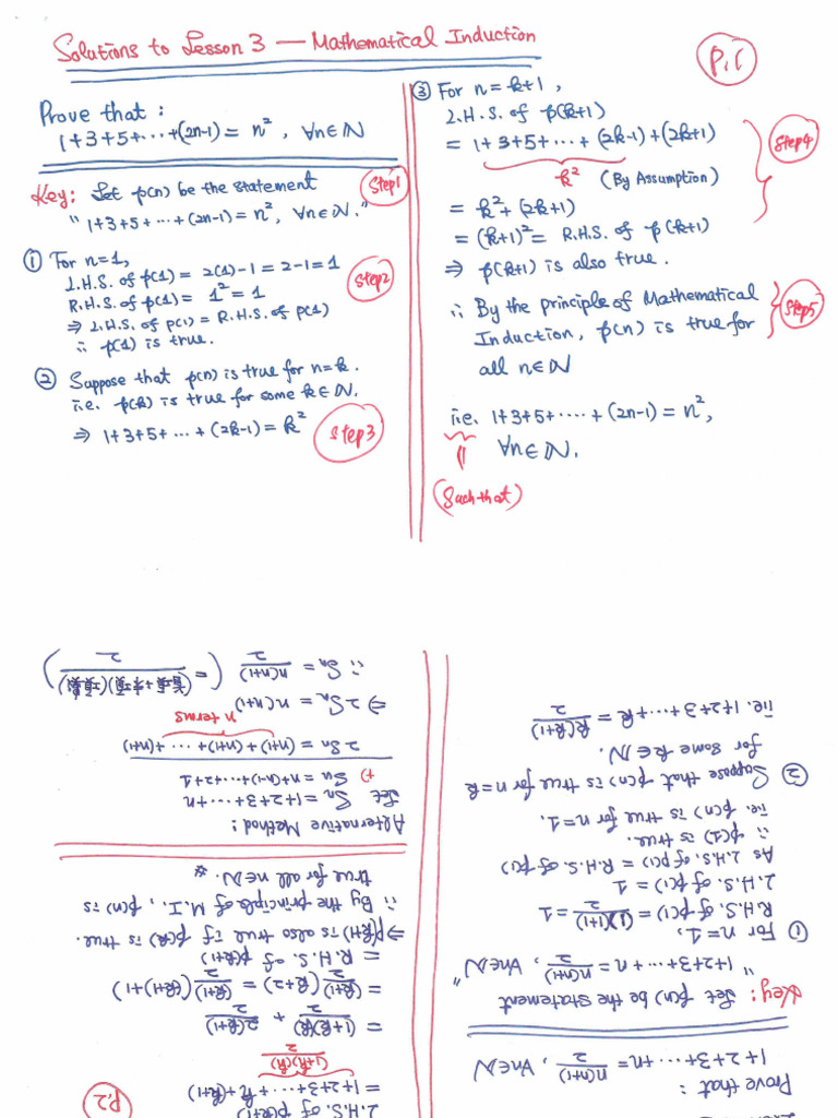 5 steps of Mathematical Induction | PDF