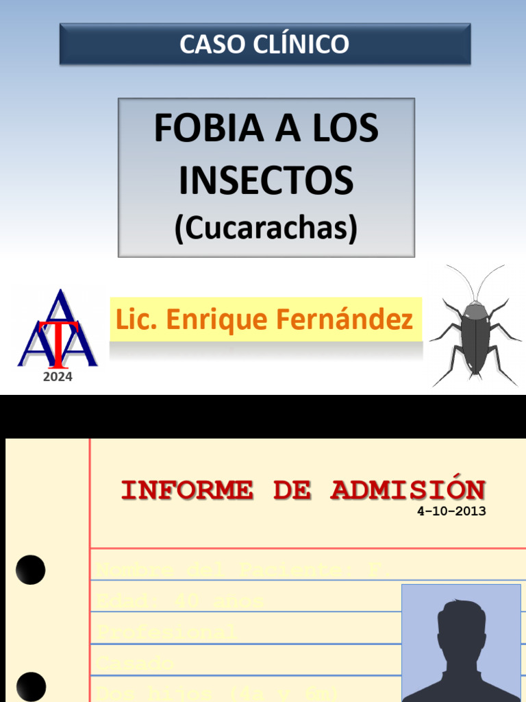 Fobia Específica Lic Enrique Fernández AATA 2024 | PDF | Ansiedad | Fobia