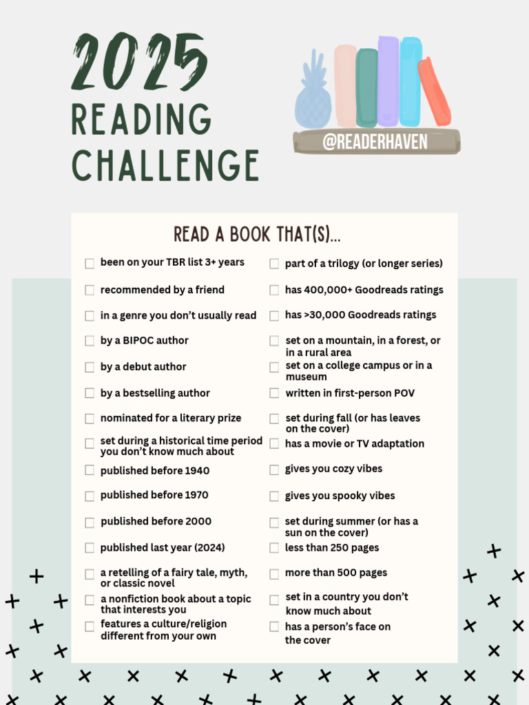 2025 Reading Challenge Ideas | PDF