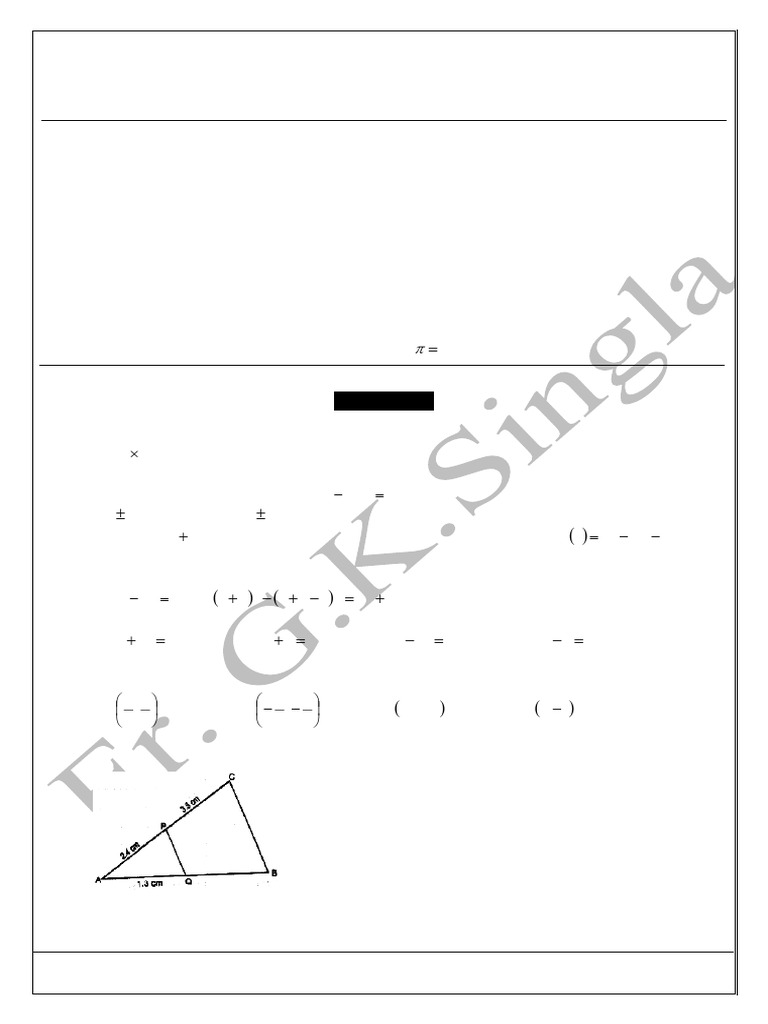 Sample Paper 2 (03-01-2025) | PDF | Circle | Geometry