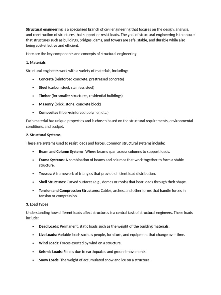 structural engineering 102 | PDF | Structural Engineering | Structural Load structural engineering 102 | PDF | Structural Engineering | Structural Load